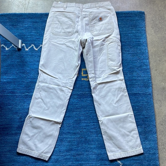 Carhartt | Pants | Carhart Relaxed Fit Cream Colored Cargo Pants Mens ...